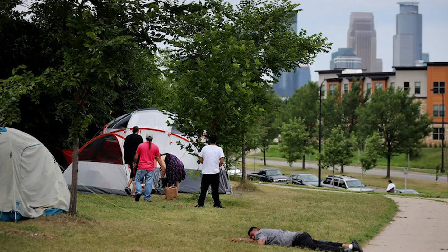 At a growing Minneapolis homeless camp, a glimmer of hope for ...