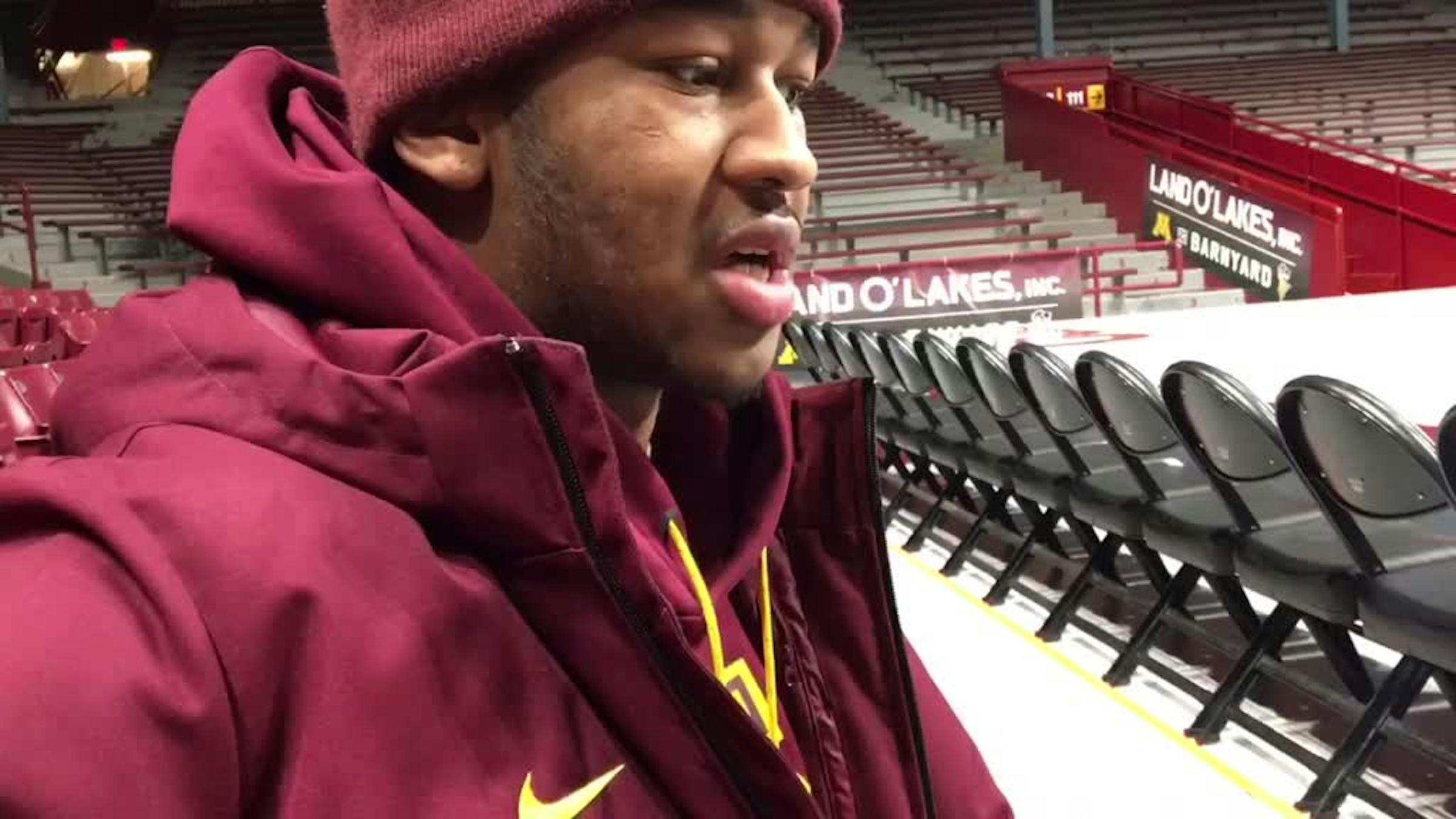Gophers big man Eric Curry is recovering well and still making an impact