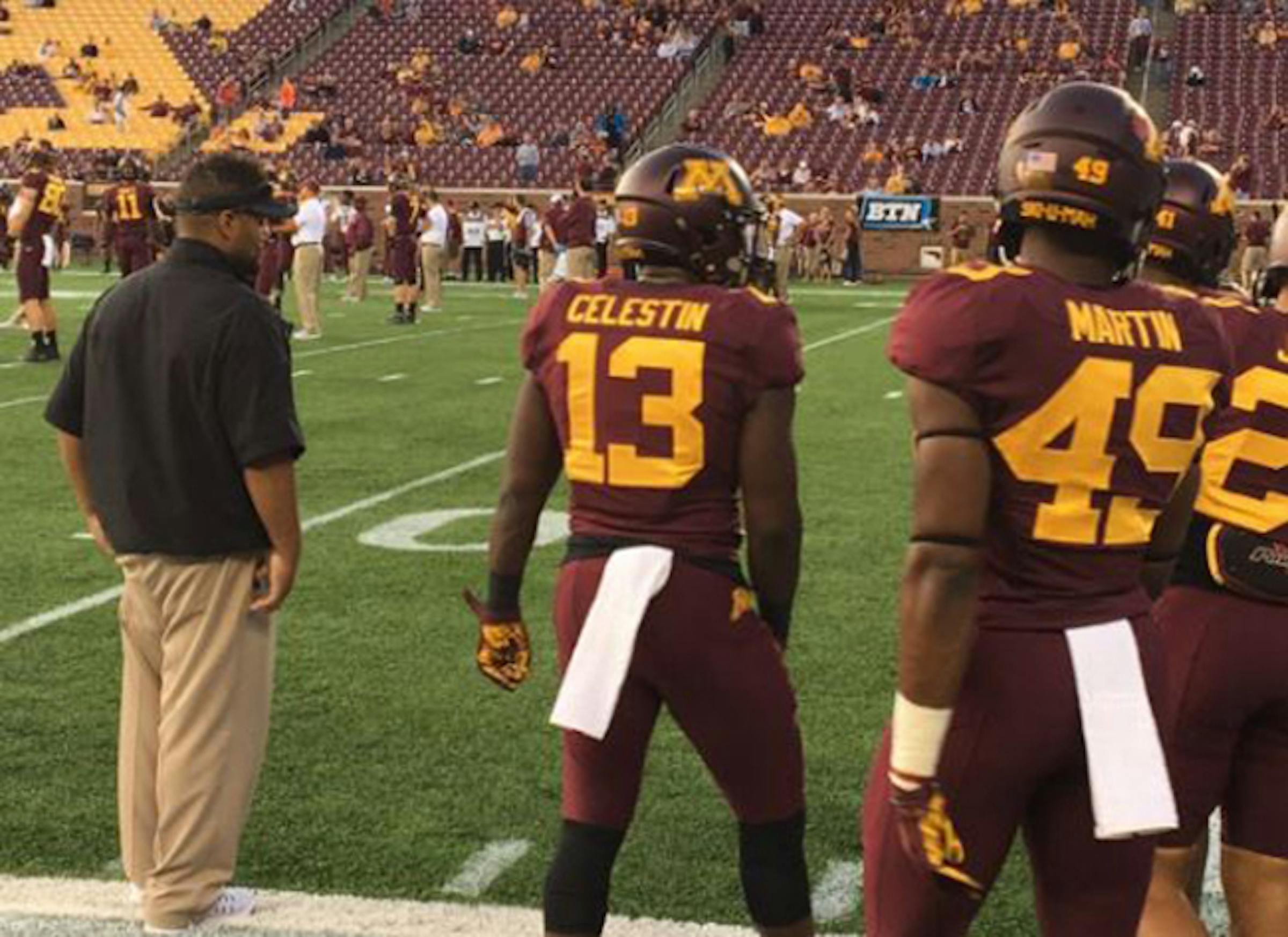 Gophers coaches, players wearing bracelets to honor Mike Sherels
